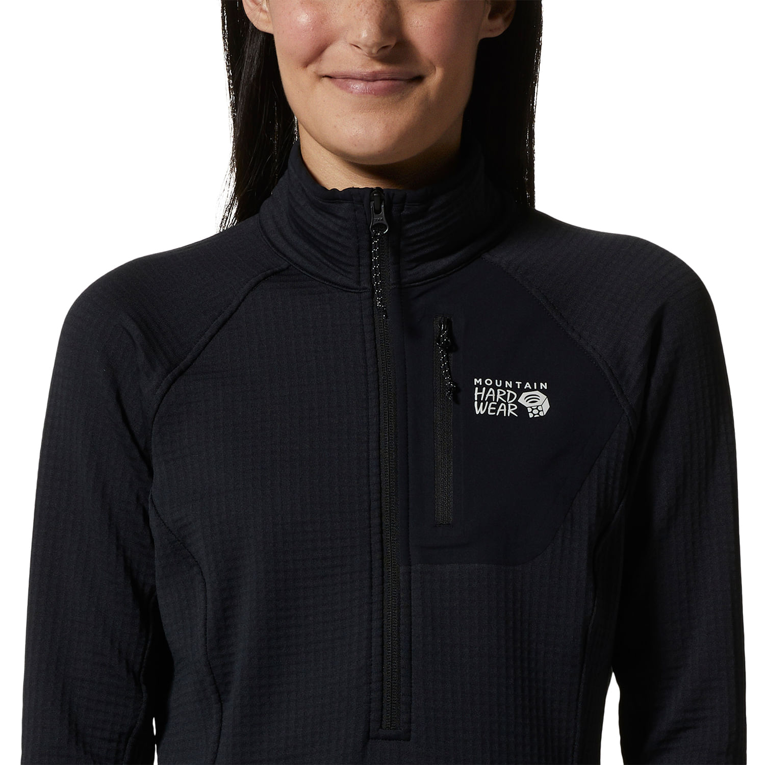 Polartec Power Grid Half Zip Jacket-Mountain Hardwear Chile
